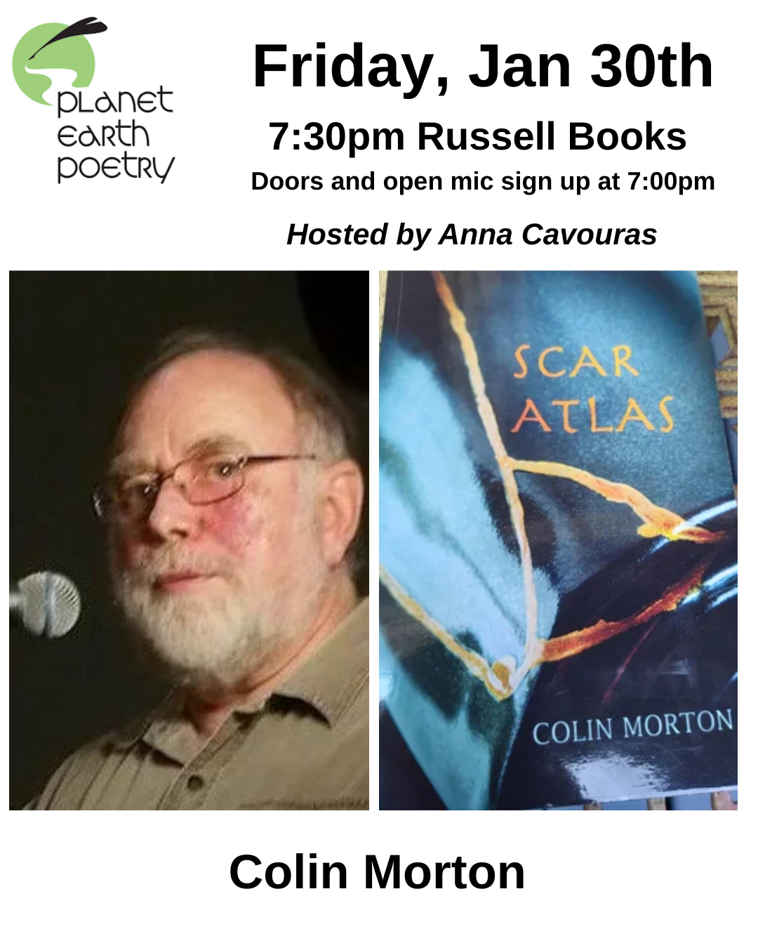 Reading at Planet Earth Poetry, Victoria, B.C. | Colin Morton